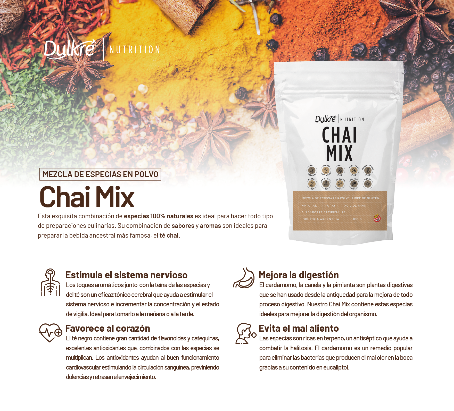 Mix Chai Puro de Especias | Aroma Intenso y Natural – 100 g