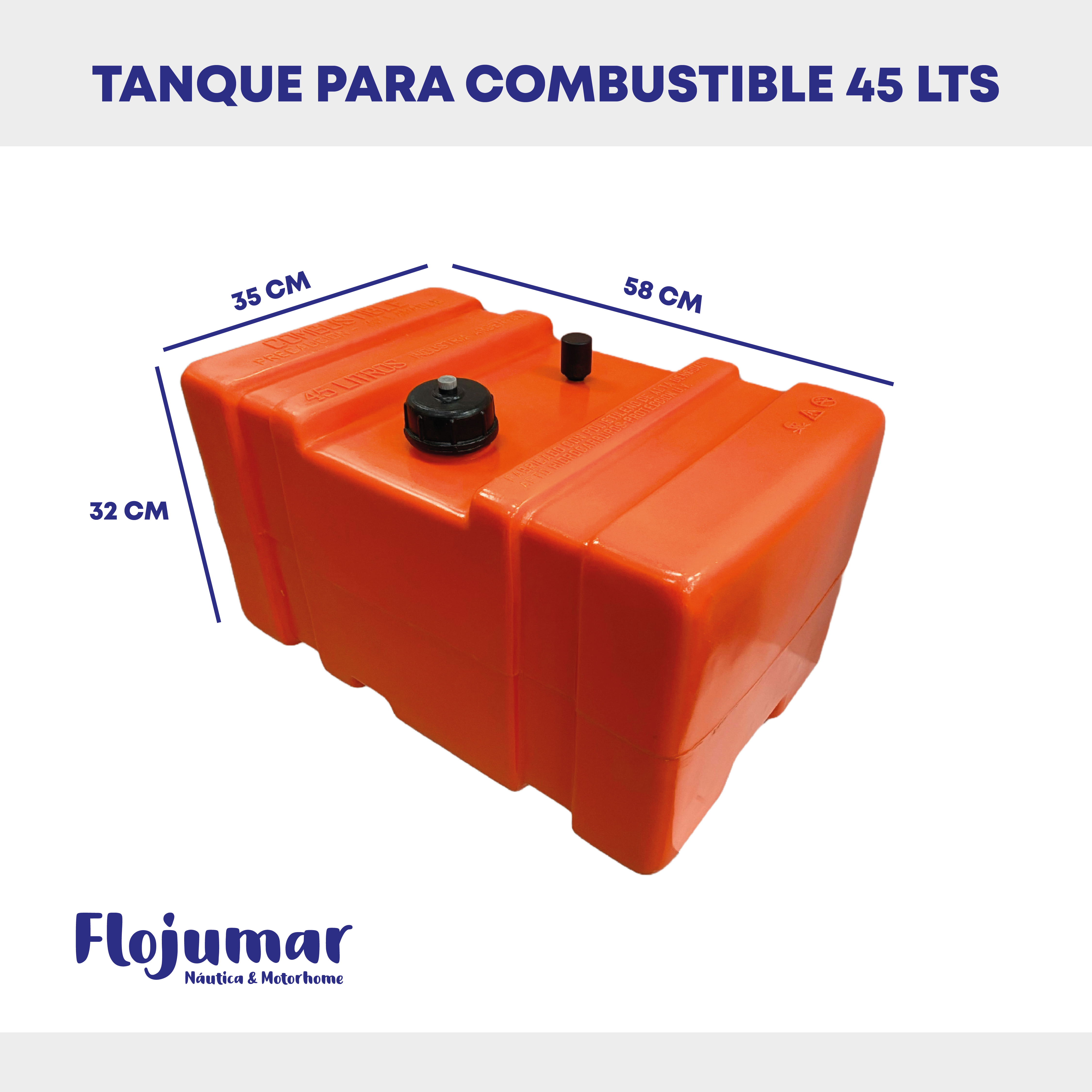 Tanque de combustible 45 Lts - Código 9201
