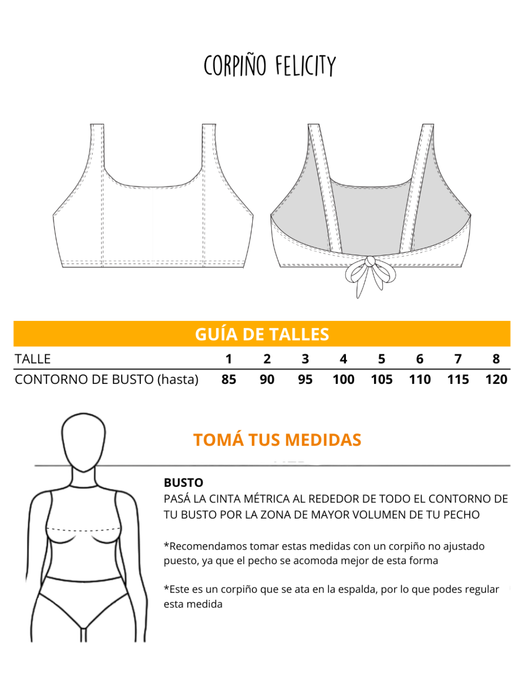 Corpiño Felicity minimalista con protección UV+50 y diseño versáti