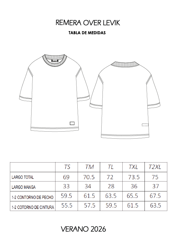 Remera Over Levik de Algodón 100% con Estampa Completa