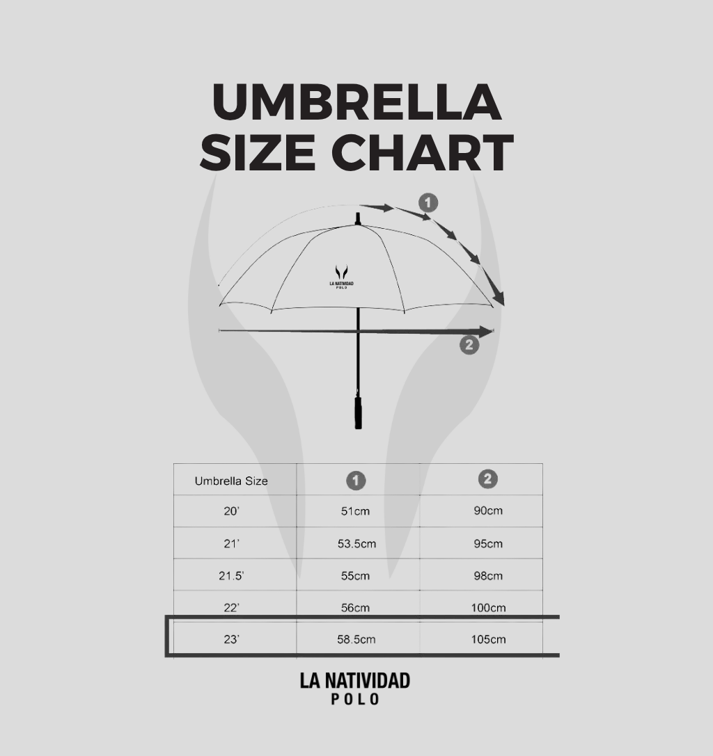 La Natividad Monogram Umbrella - La Natividad Polo