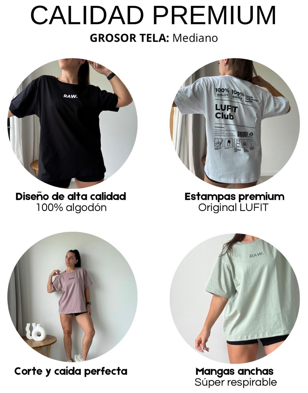 Remeron Over Blanco 100% Algodón CLUB LUFIT – Corte Oversize