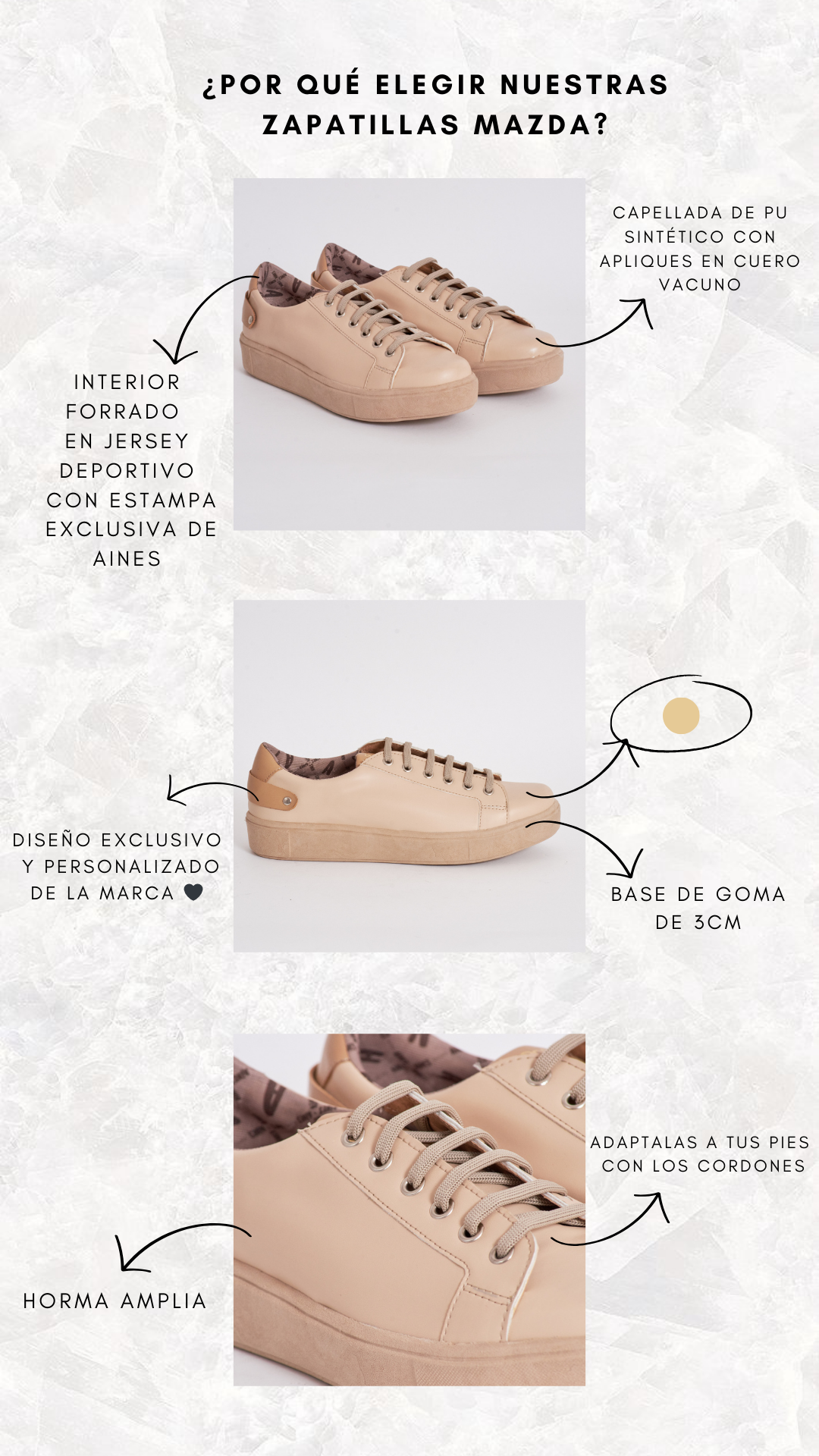 ZAPATILLA MAZDA BEIGE