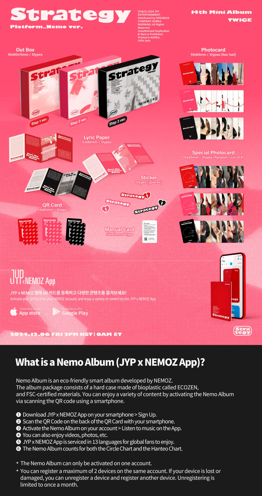 TWICE STRATEGY 14th Mini Album - Platform Nemo Ver