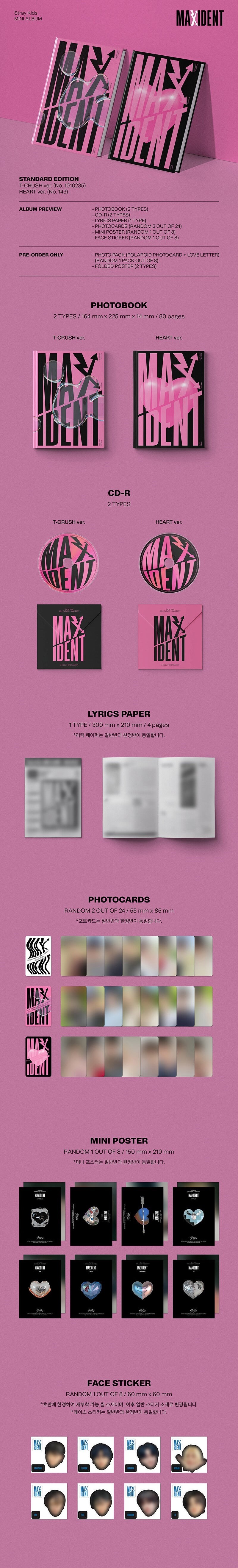 Stray Kids Maxident: Álbum de Edición Limitada