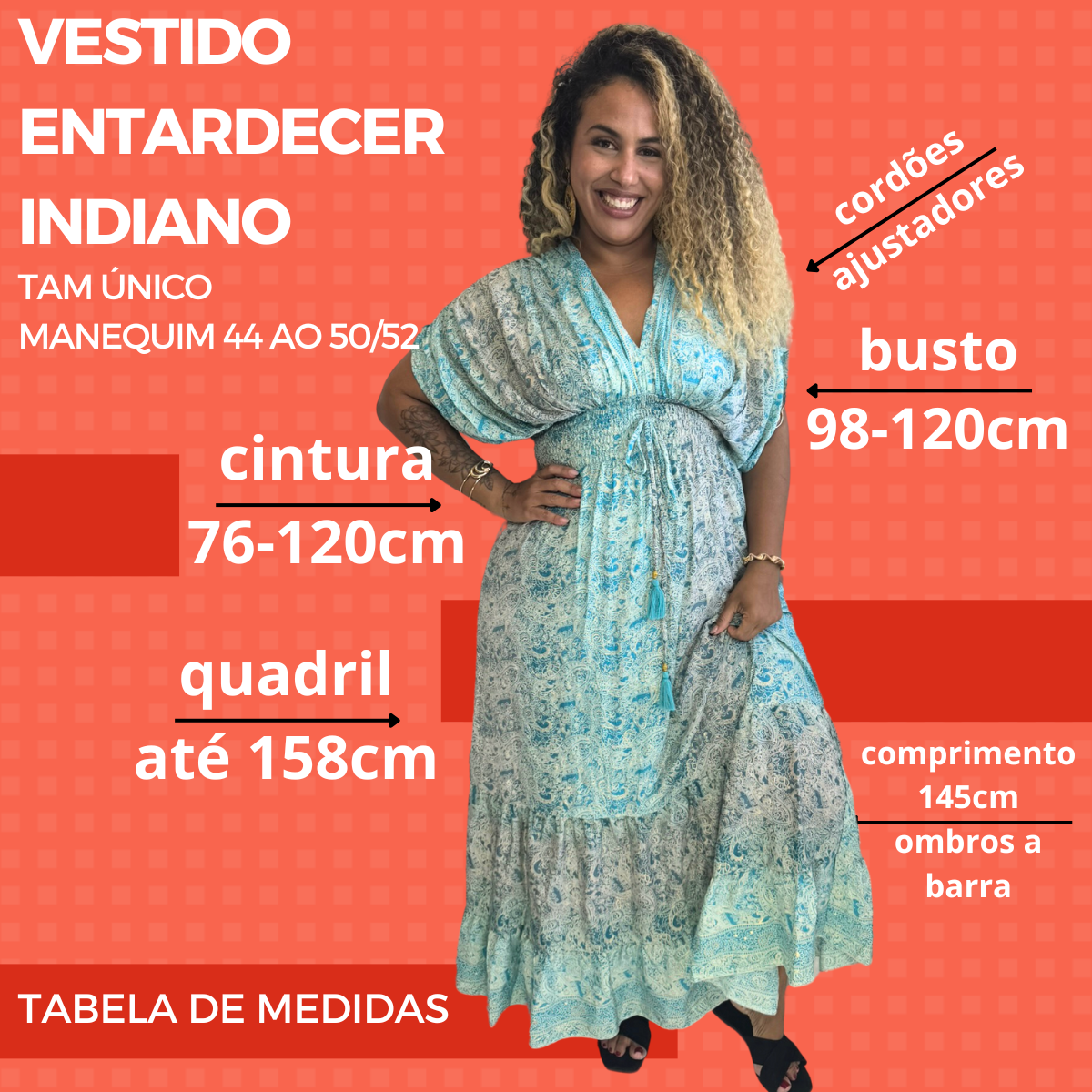 Vestido Longo Entardecer Indiano Coleção Encanto Boho 3324 - Indra Moda ...
