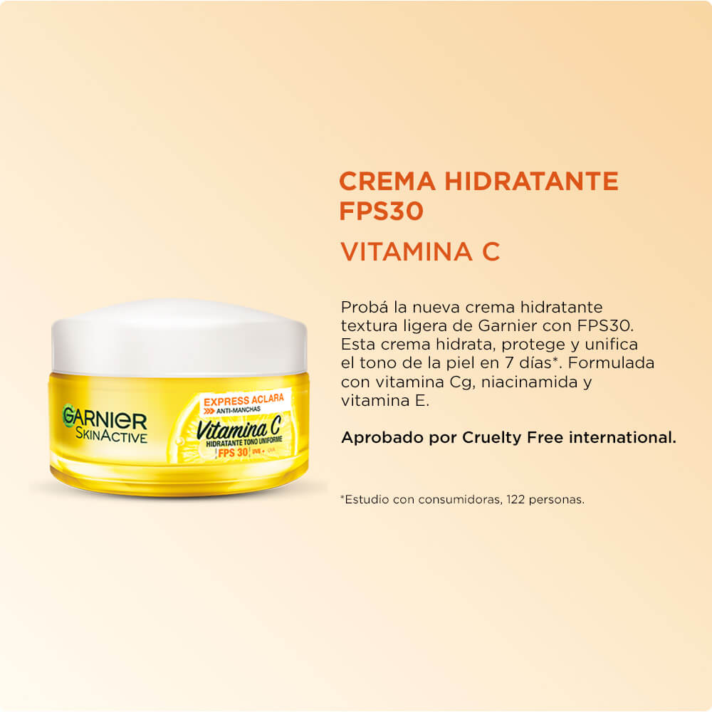 Crema Hidratante Vitamina C Garnier | Tienda Oficial Garnier
