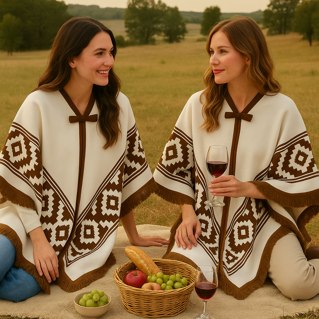 Poncho Argentino Gaucho Unisex Tradicional: Auténtico y Versátil