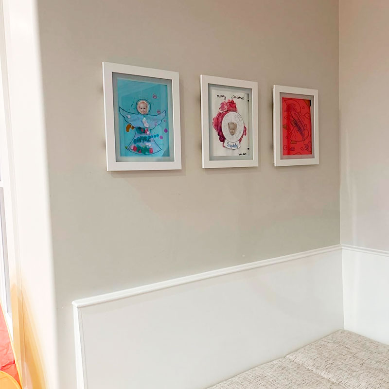 Expositor de Dibujos Infantiles Frame It! Madera, A4, Seguro