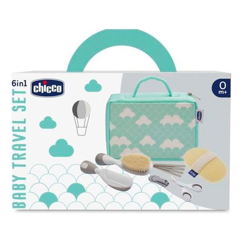 Set Chicco Essentials: Neceser Higiene Bebé con 6 Accesorios