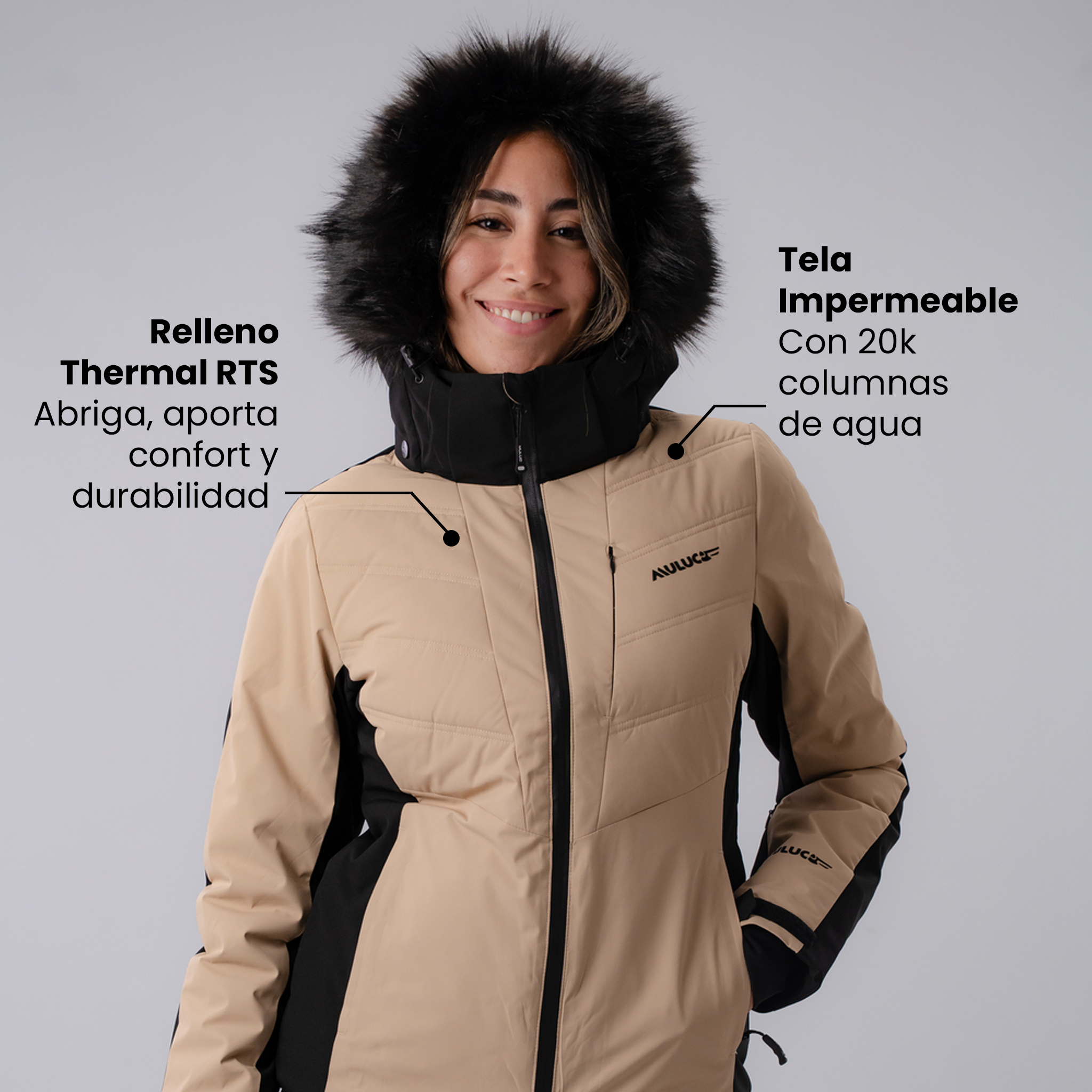 Campera Catedral impermeable para nieve y ski de alta montaña