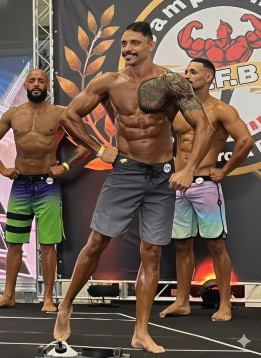 Bermuda Masculina Boardshort Premium - Men's Physique Competição