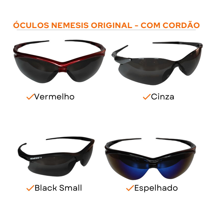 Óculos Nemesis Original - Espelhado, Small, Black | Fogo e Movimento