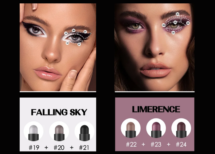 Sombra Focallure, sombra lápis, sombra Magic, Maquiagem, sombra matte