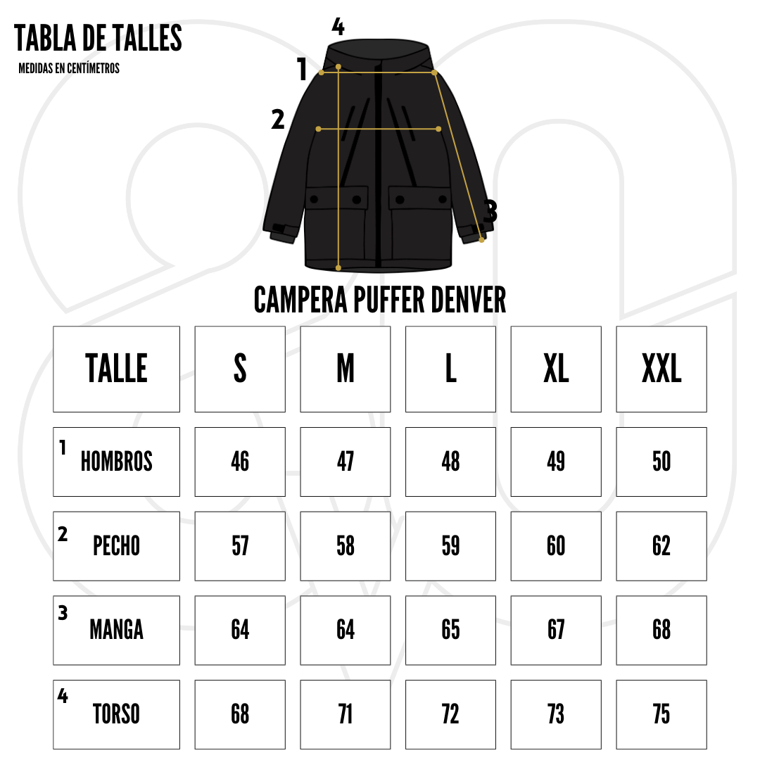 Campera puffer con capucha desmontable color negro | 80Veinte