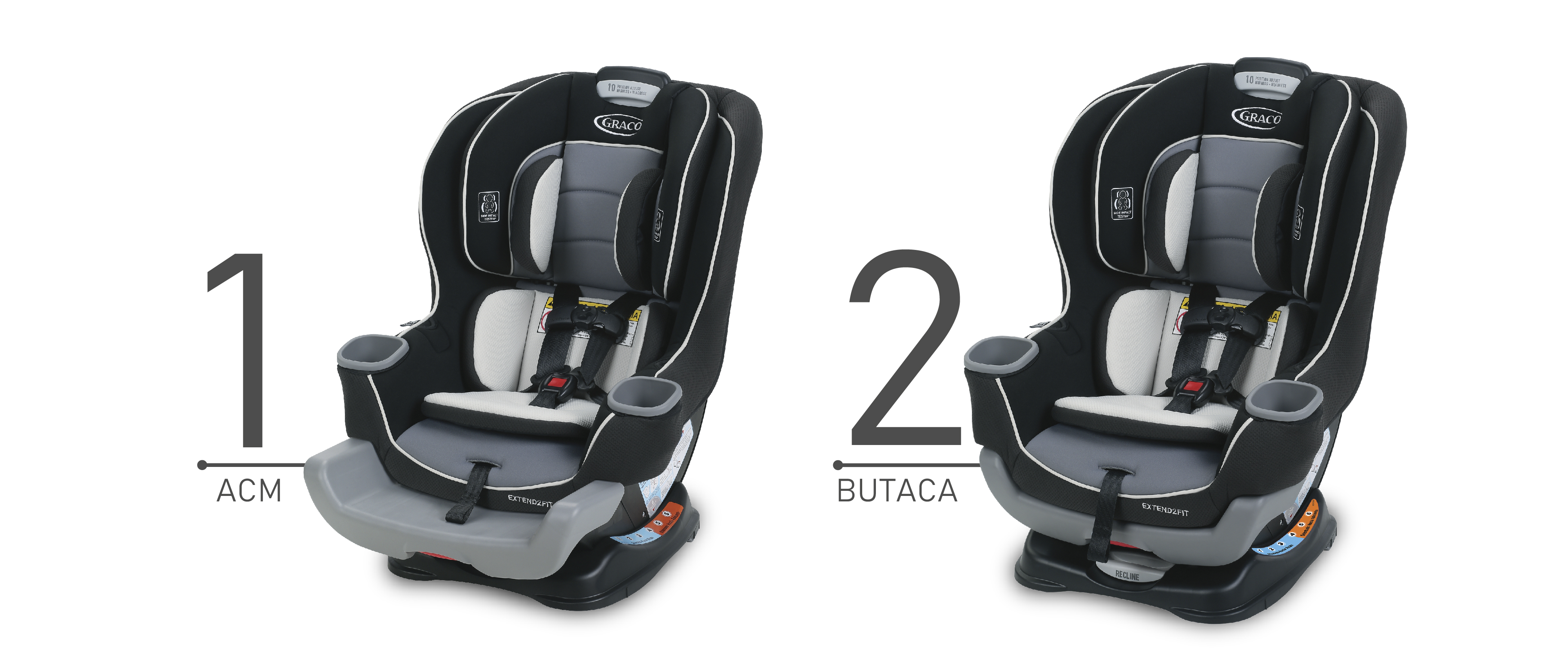 BUTACA EXTEND2FIT - Comprar en Graco