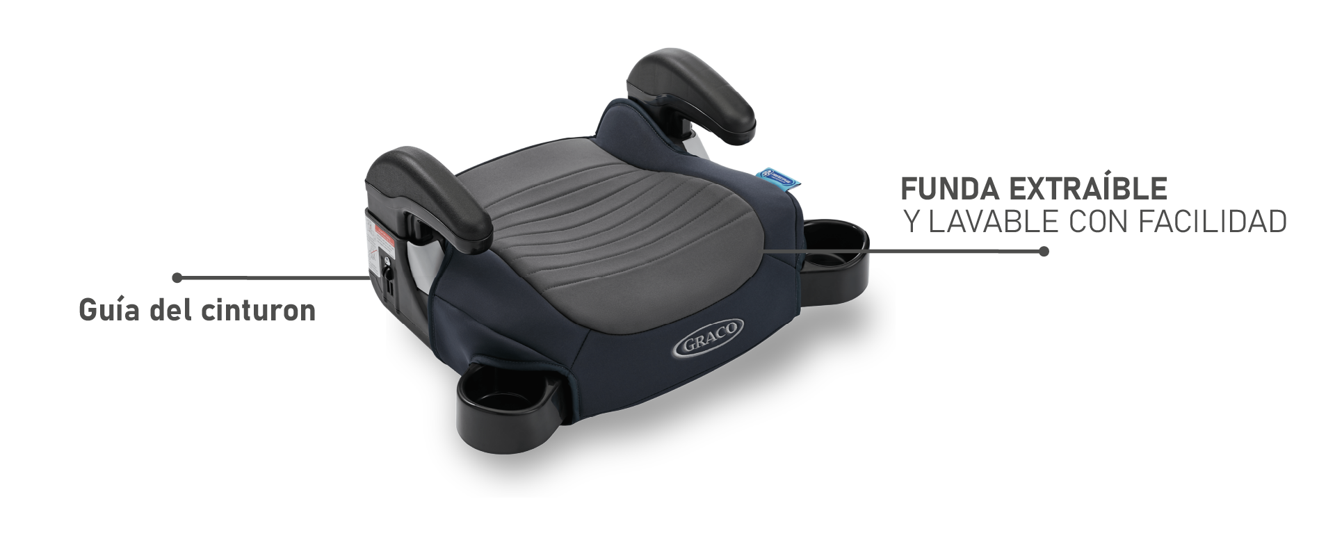 Booster sin respaldo TurboBooster Backless Graco seguro y homologado