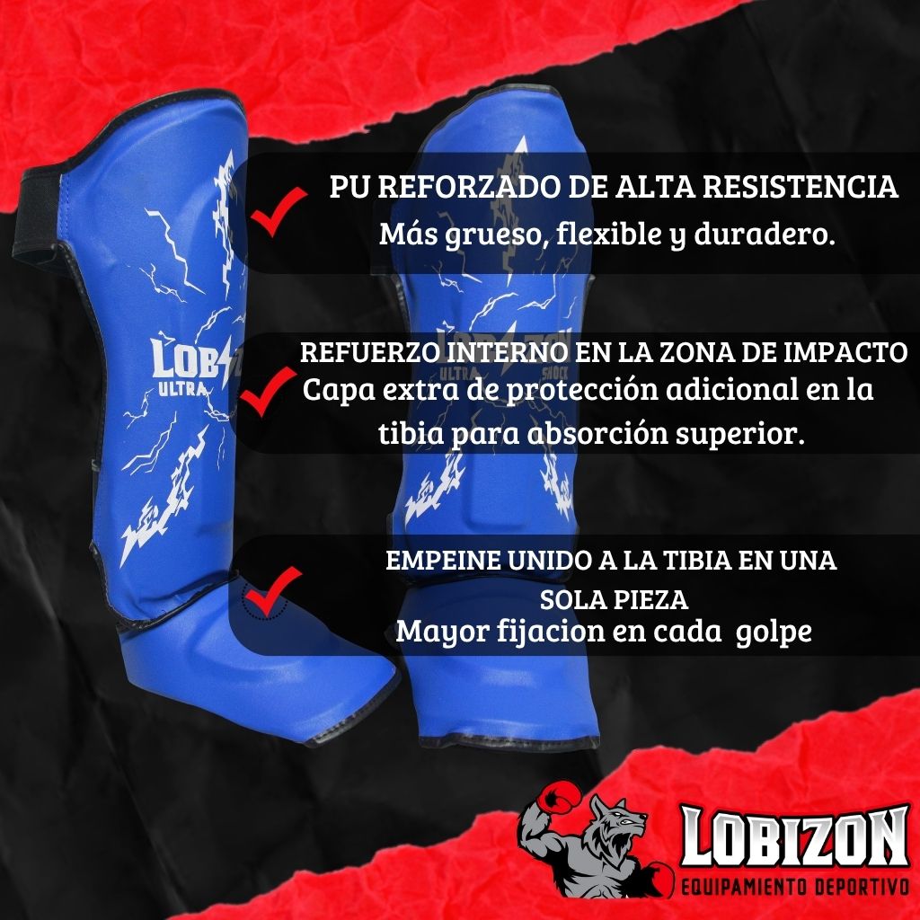 Tibial Rigido "Ultra Shock" con Refuerzo Interno