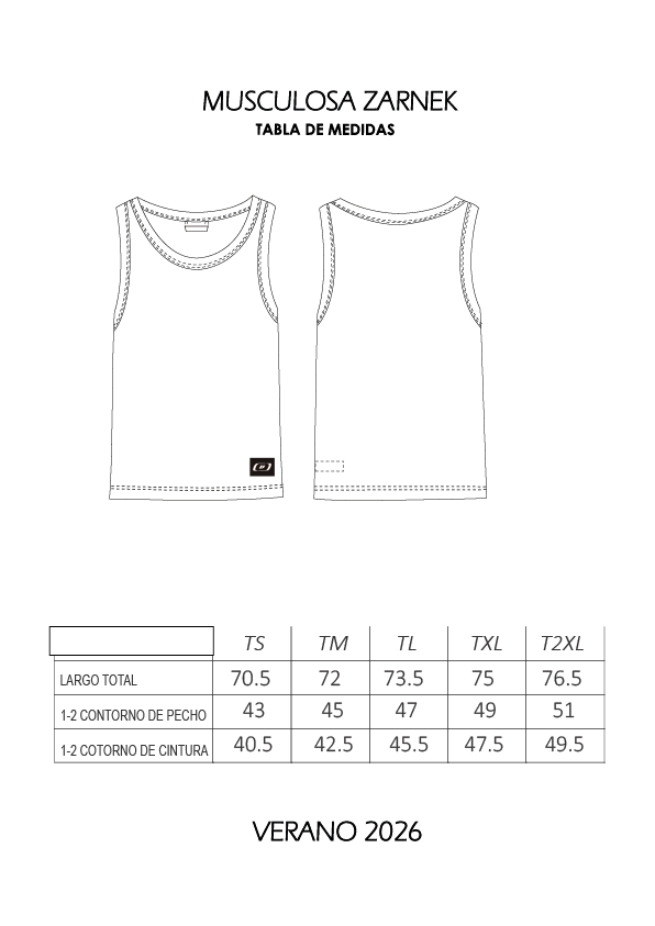 Musculosa Básica Zarnex en Tela Morley Flexible y Duradera