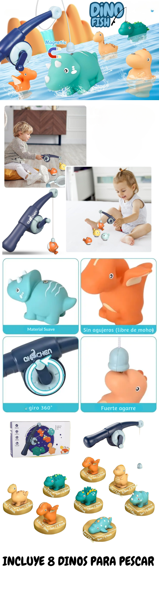 Dino Fish: Juguete Acuático Interactivo para Niños