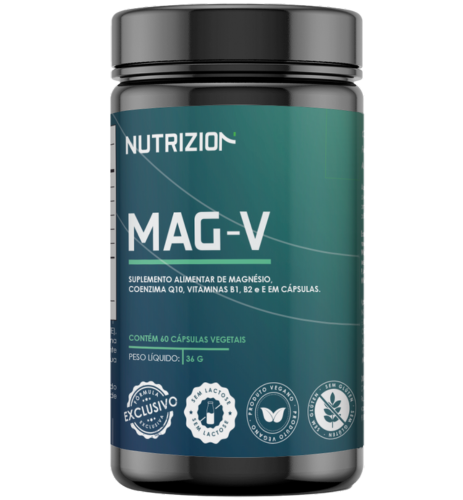Mag-V Nutrizion | Magnésio, Coenzima Q10, Vitamina E, B1 e B2