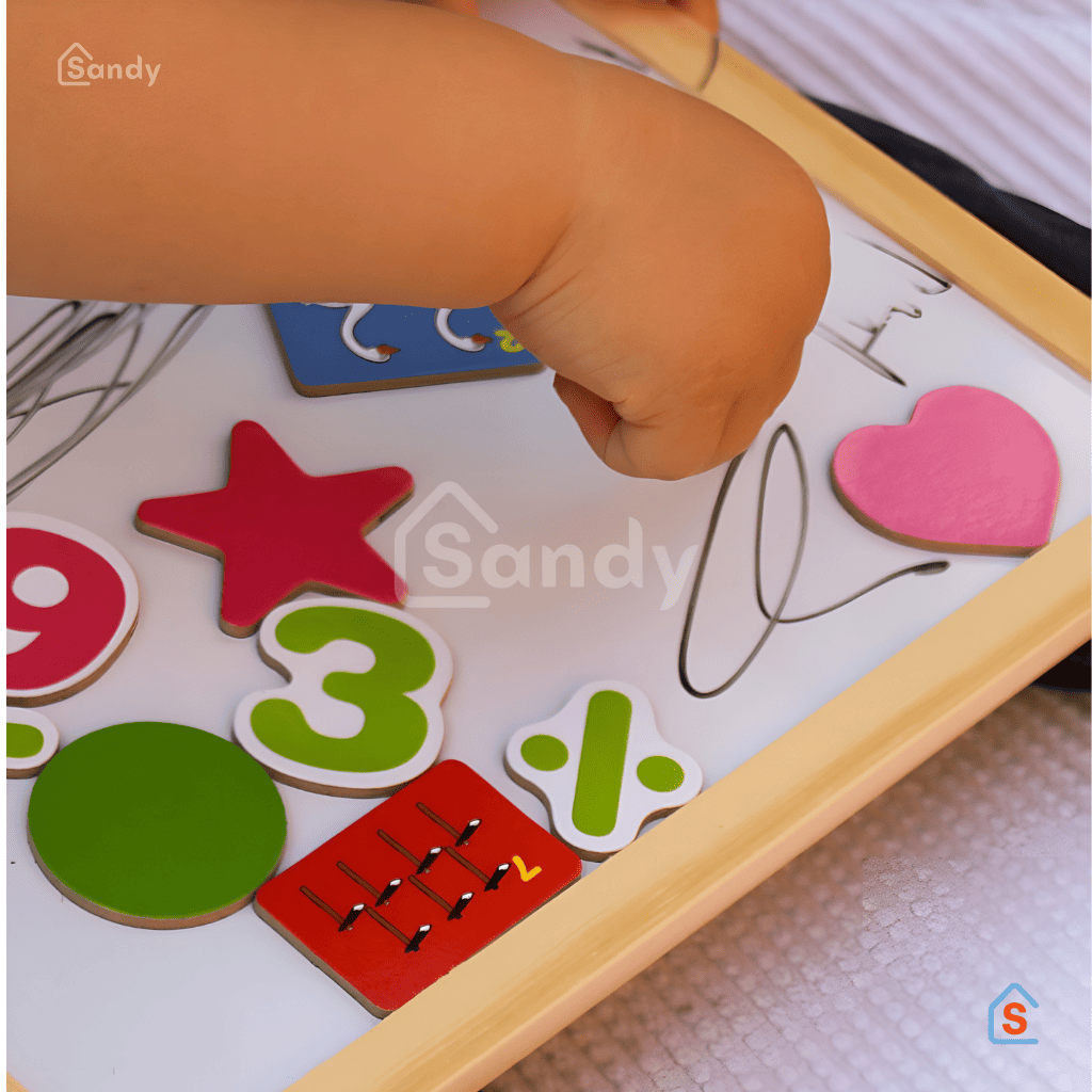 EDUTAB Sandy® - Tablero Magnético 2 en 1 - Sandy Home
