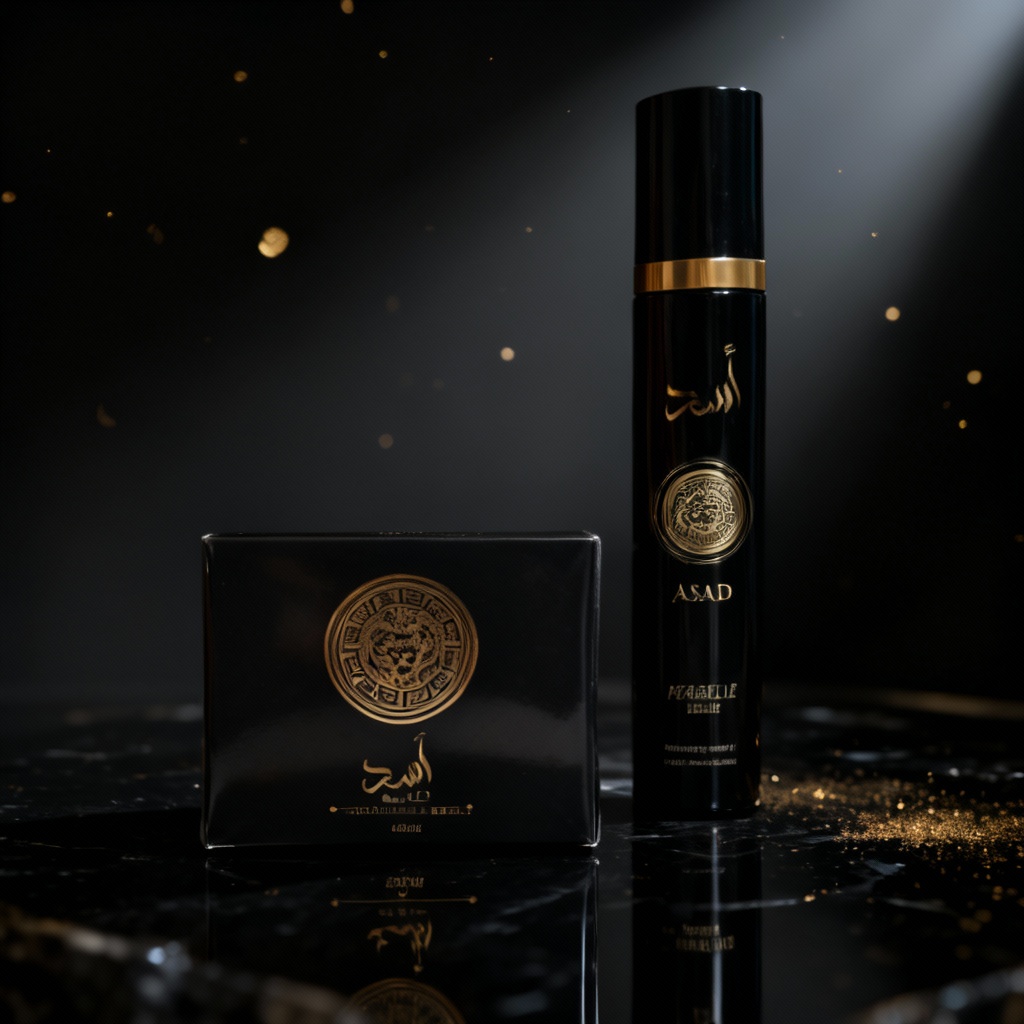 Kit Asad Black Creme Hidratante e Body Splash - Hidratação e Fragrâ