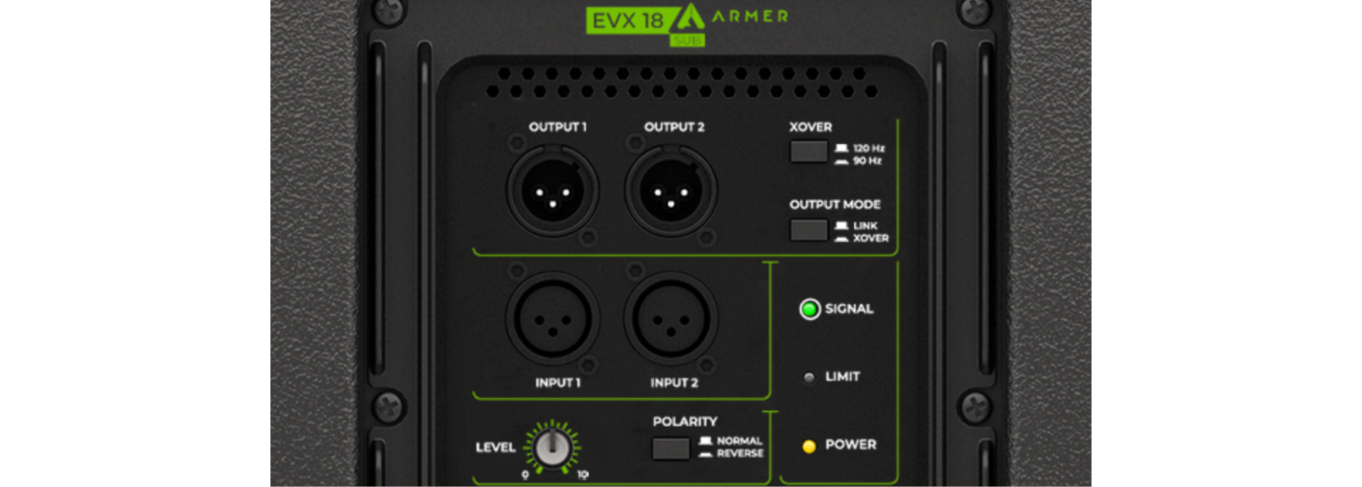 Kit PA Profissional Caixa Ativa Armer EVX15 +Subwoofer Ativo EVX18SUB