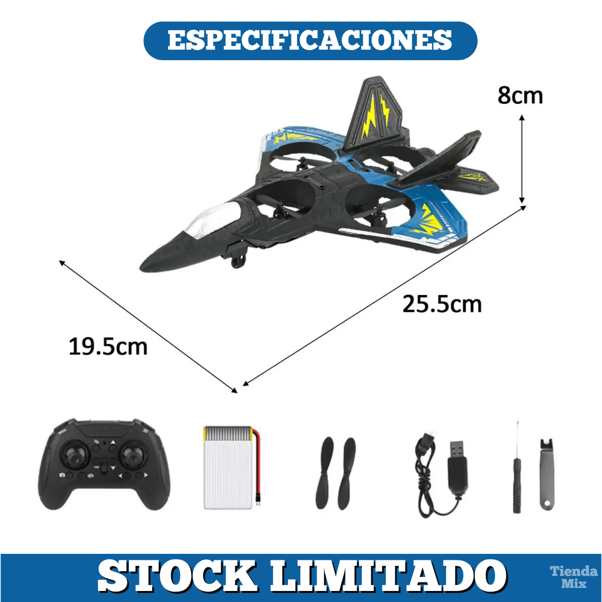 Jet a Control Remoto - SkyRaptor Pro - Tienda mix
