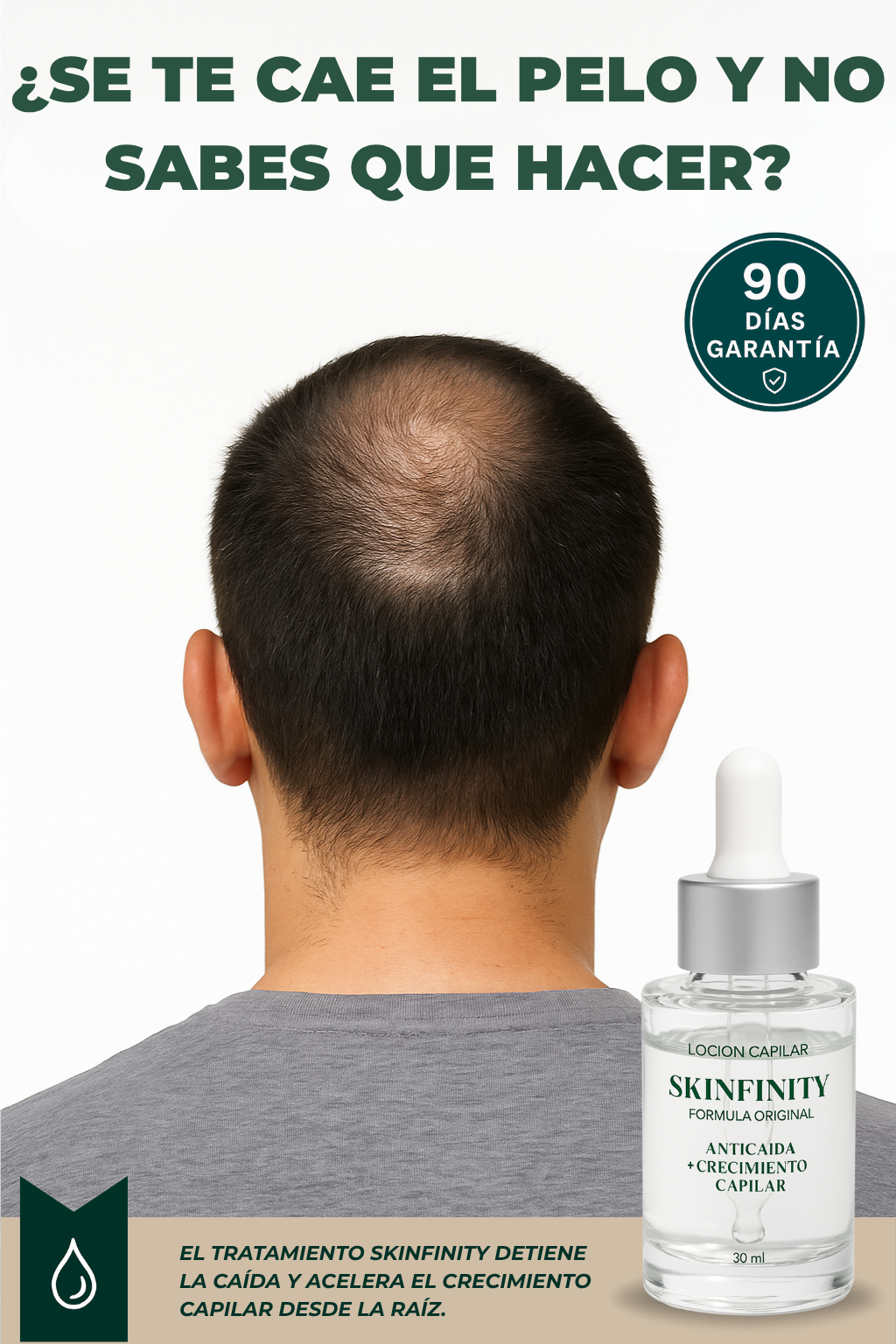 Tratamiento Skinfinity - Recupera tu pelo en 90 días - Nueva Fórmula