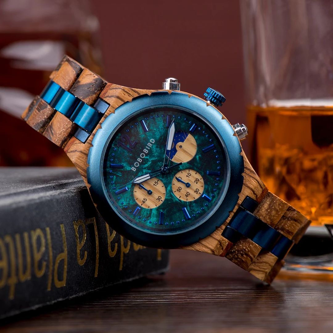 Bobo Bird GT069-3 Reloj Vintage Para Caballero