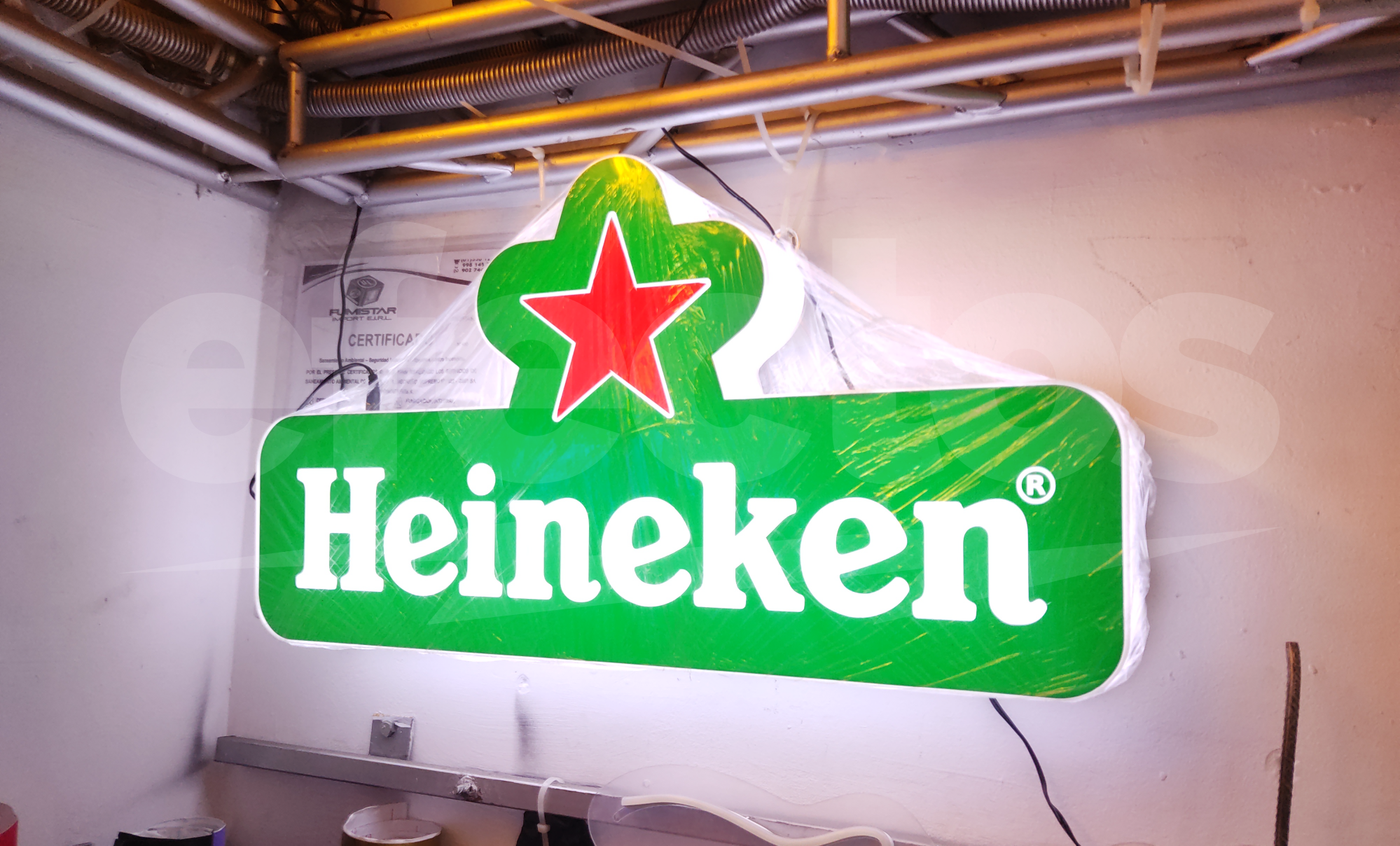 Letrero Luminoso Heineken Led Cerveza Bar Disco