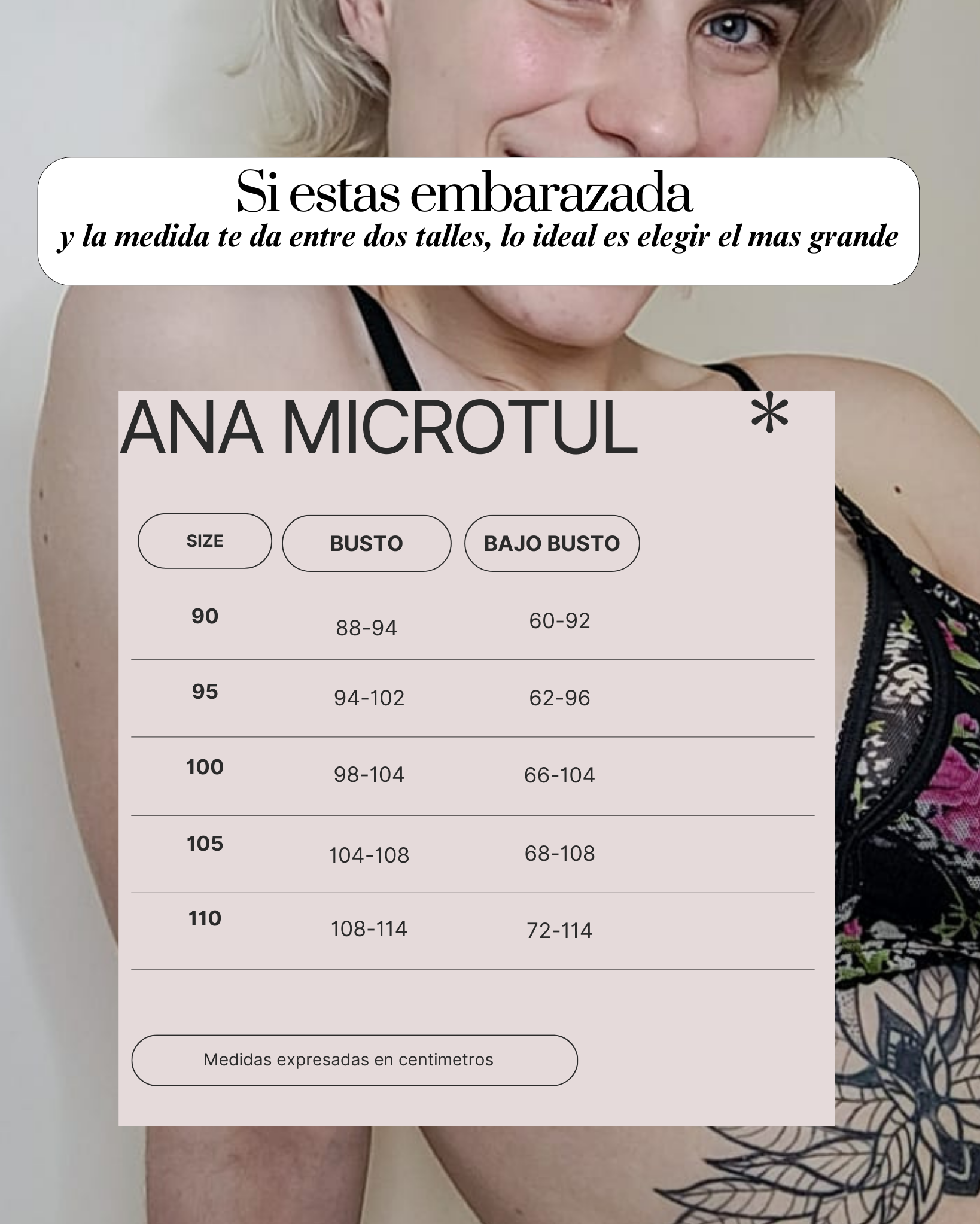 Corpiño lactante embarazo