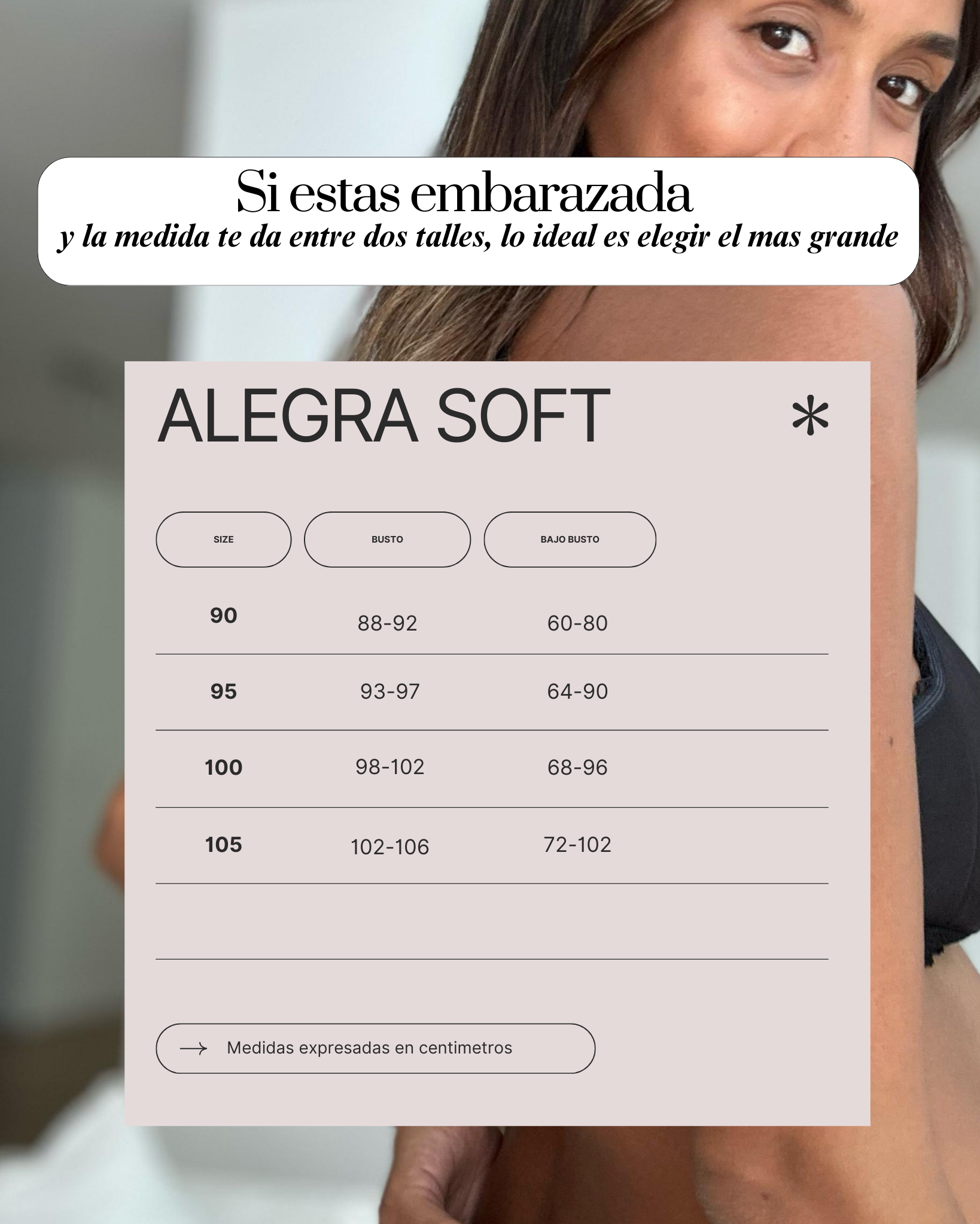 Corpiño lactante embarazo
