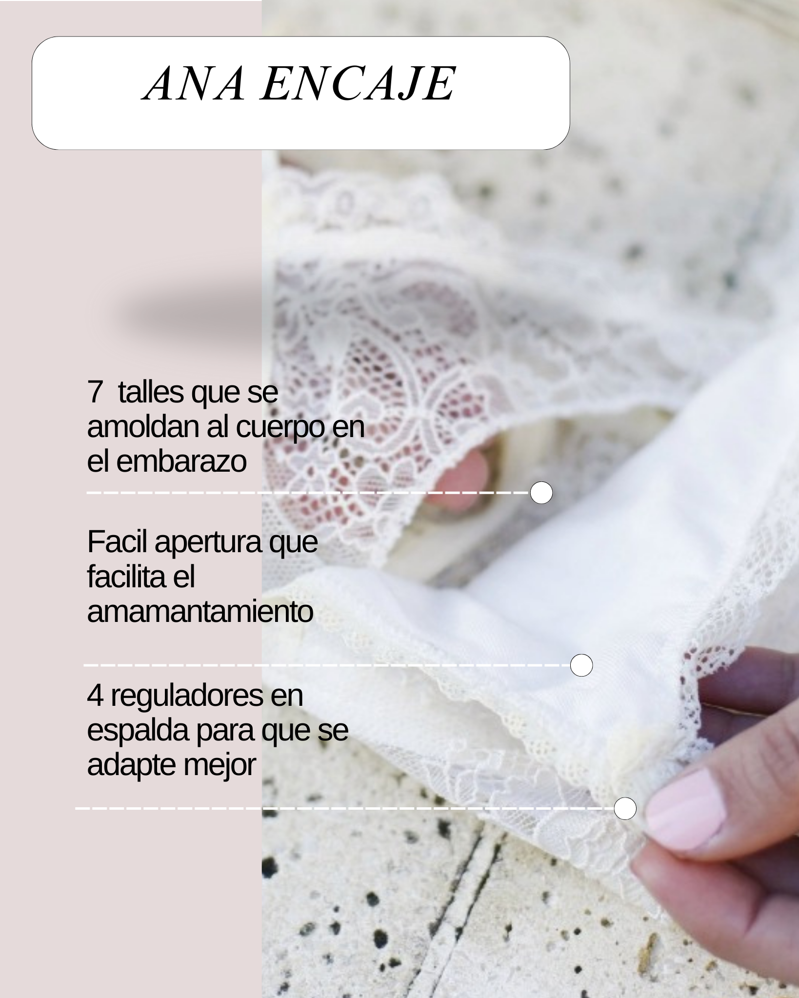 Corpiño lactante embarazo