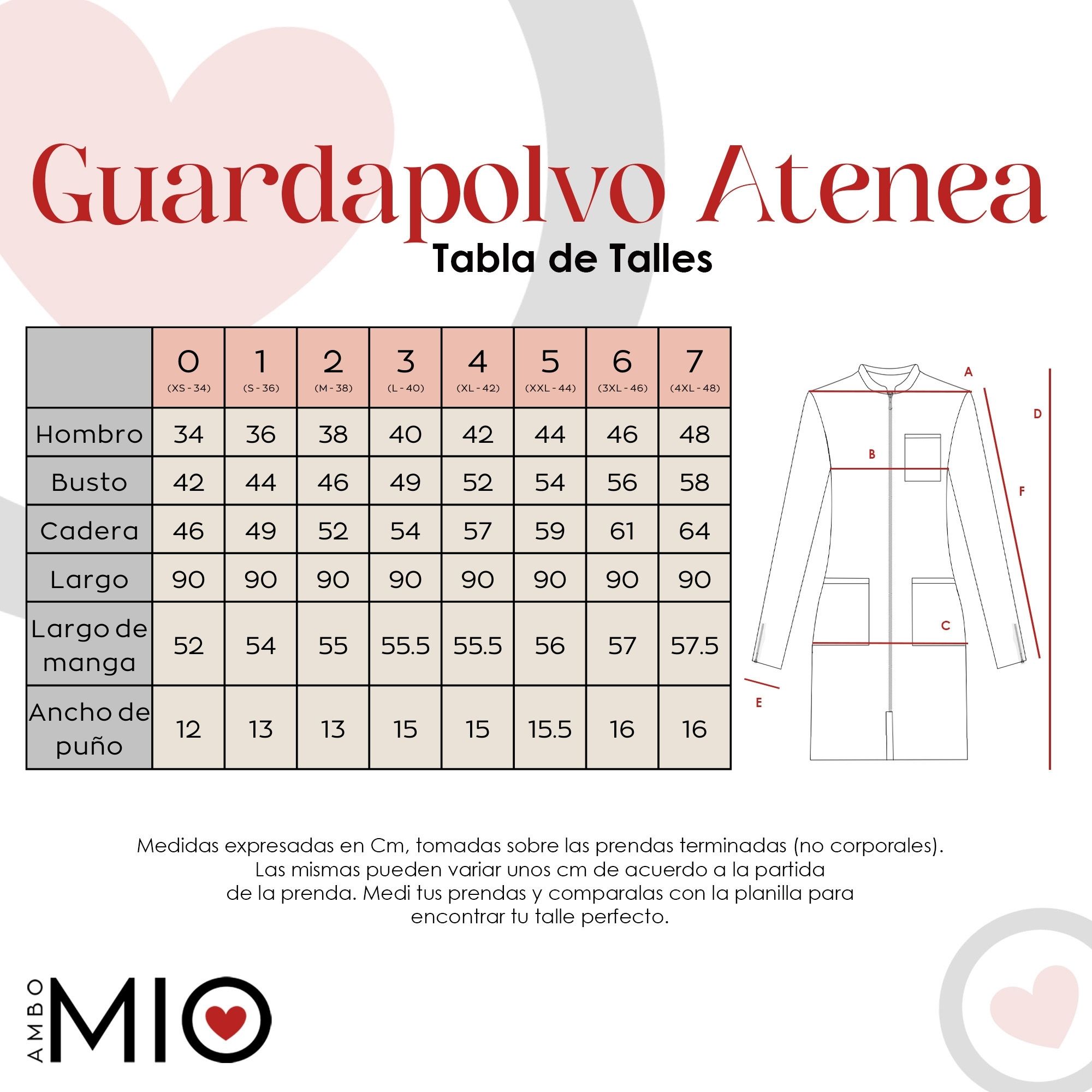Guardapolvo Atenea elegante con cuello mao y cierres metal