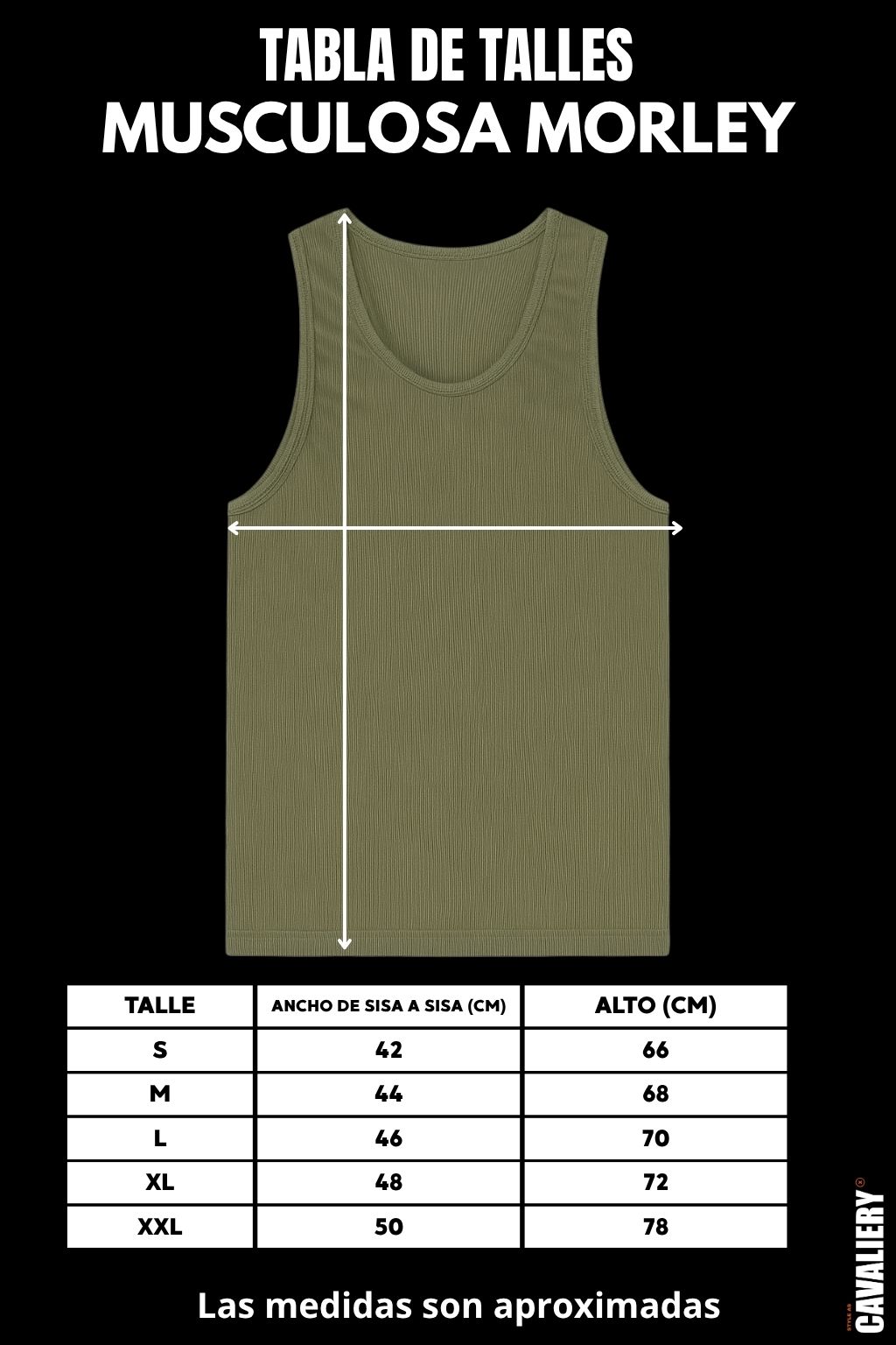 Musculosa Morley ajustada y cómoda de alta calidad