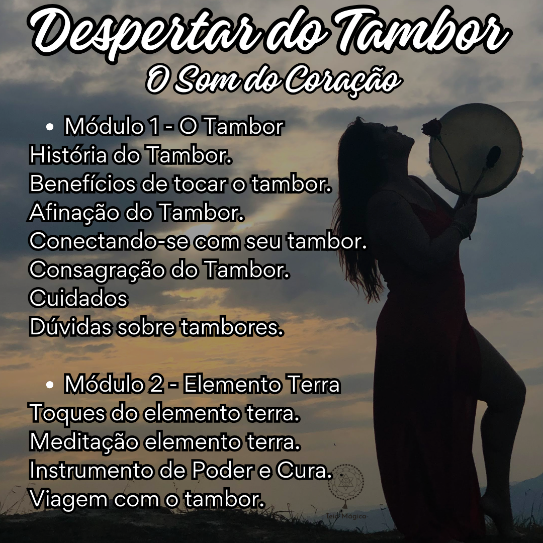 Curso Despertar do Tambor: Conexão com Ancestralidade